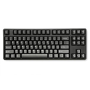 DROP GMK White-On-Black Custom Mechanical Keyboard Keycap Set - 146-keys, Doubleshot ABS Bow, Cherry Profile, for 60%, TKL, 1800 Layouts, etc.,
