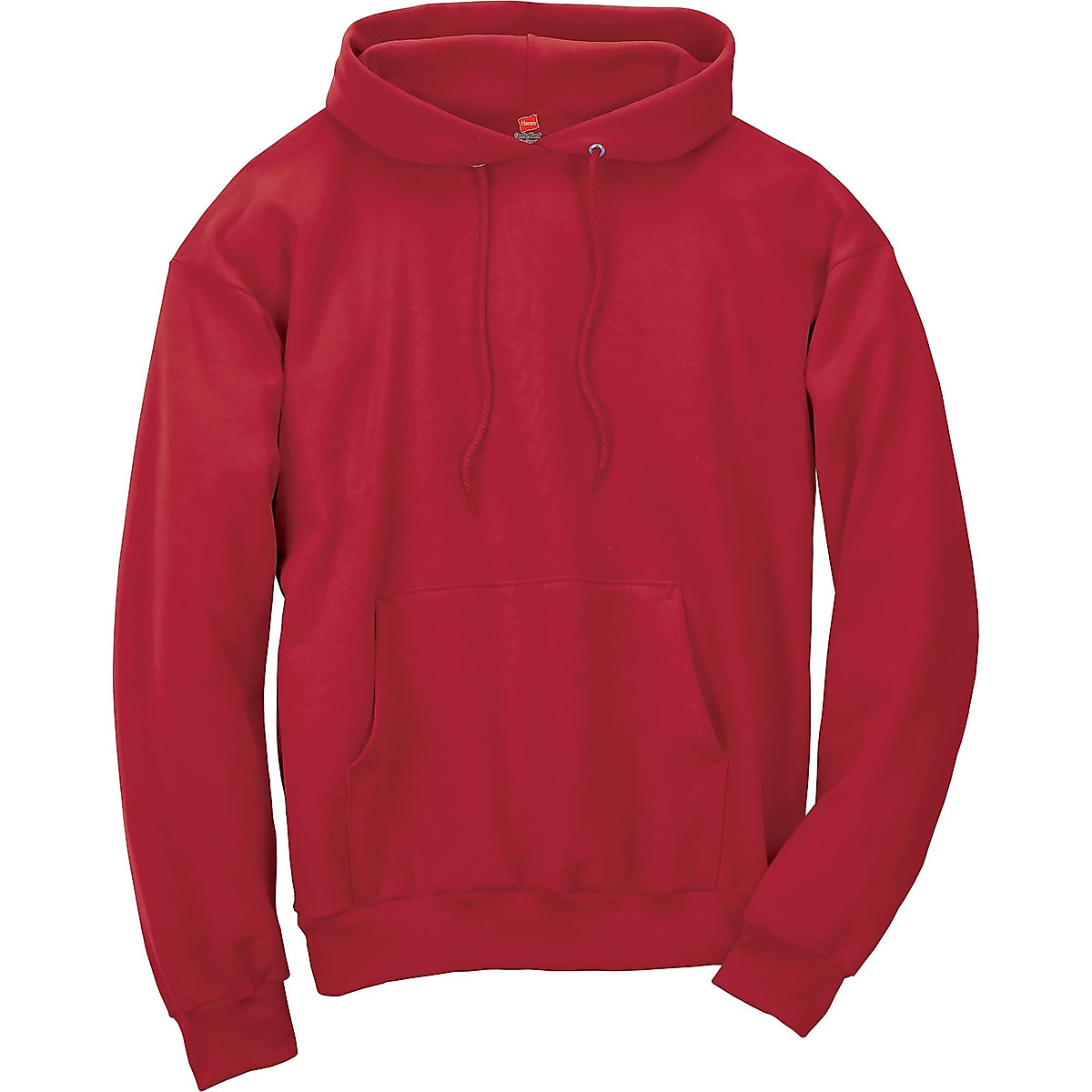 Hanes Men's Pullover EcoSmart Hooded Sweatshirt, Deep Red, XX-Large