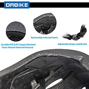 DRBIKE Kids Bike Helmet for Boys and Girls Ages 3-5 Years, Adjustable & Lightweight Toddlers Cycling Helmet, Multi-Sport Roller Skating Scooter, Blue S