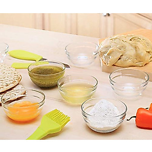 Lartique Mini 3.5 Inch Small Glass Bowls - Small Bowls Perfect for Prep, Dips, Nuts, or Candy - Meal Prep Bowls or Dessert Bowls, Set of 12