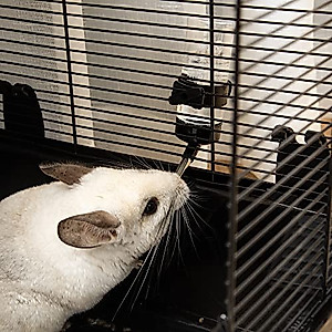 PawHut Hamster Cage, 3-Tier Guinea Pig Cage, Pet Play House for Chinchillas with Food Dish Water Bottle, Ramps, Ledges, 31.5", Black