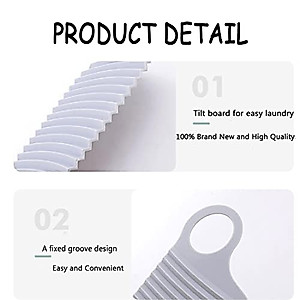 ELANE 9 Pcs Wash Board for Laundry Washboard for Hand Washing Clothes,Travel Washboard for Laundry