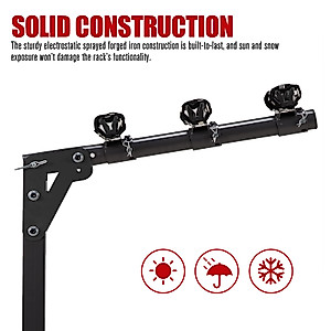 3-Bike Racks for 2 inch Hitch - Bicycle Carrier Racks Adjustable Cradles for All Bike with/Without Cross-Bar