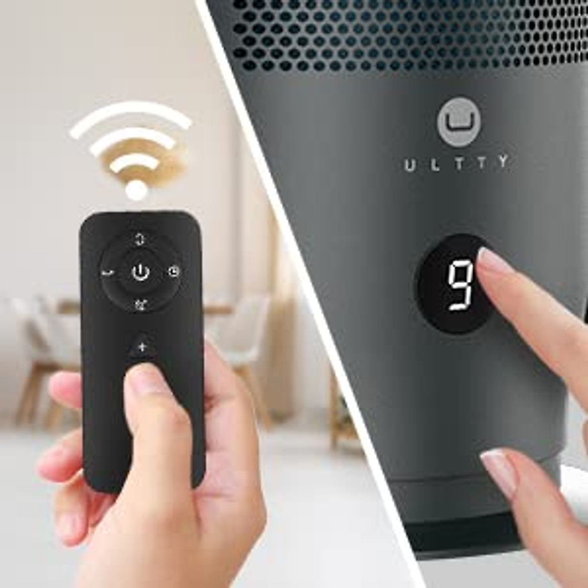 U ULTTY Remote Control for Air Purifier Fan with H13 HEPA | R21,R020,R022D