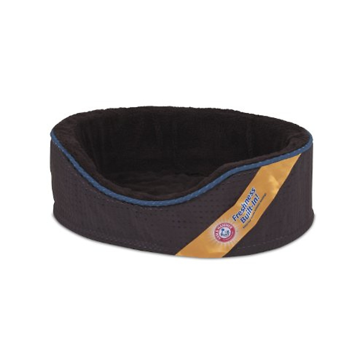 Petmate Arm & Hammer 80126 Assorted Plush/Suede Lounger for Pets, 23 by 17 by 7-Inch