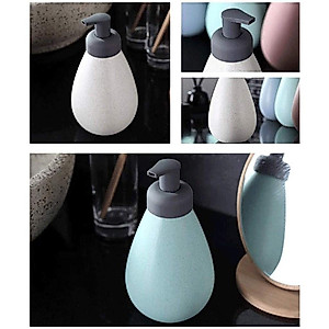 Refillable Liquid Hand Soap Dispenser Hand sanitizer Bottle Lotion Dispenser Pump Foaming Hand Soap Dispenser Ceramics Soap Foam Dispenser (23.7oz) Big Capacity Soap Dispenser Refillable and Eco Frien