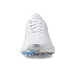adidas Women's ZG23 Golf Shoes, Footwear White/Blue Fusion Metallic/Silver Metallic, 5.5