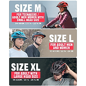 VICTGOAL Bike Helmet for Men Women with Led Light Detachable Magnetic Goggles Removable Sun Visor Mountain & Road Bicycle Helmets Adjustable Size Adult Cycling Helmets (L: 57-61 cm, Metal Blue)