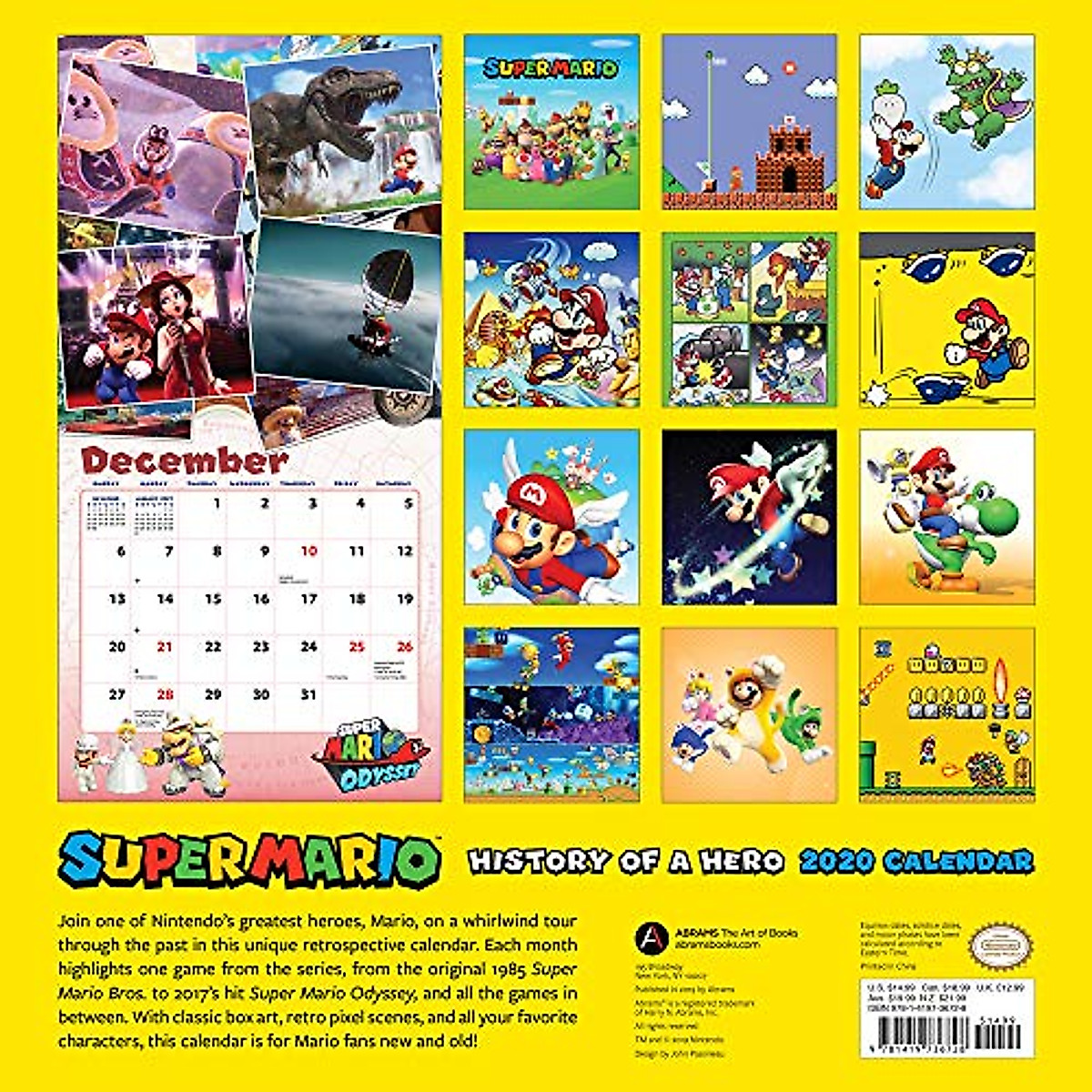 Super Mario 2020 Wall Calendar: History of a Hero