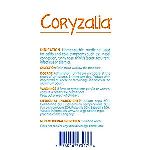 BOIRON Coryzalia Cold 30 D, 30 ML