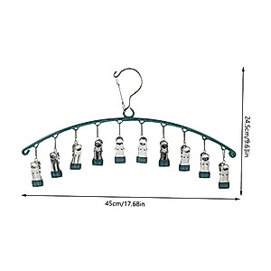 Alipis 3pcs Multi Clip Sock Rack Sock Drying Rack Laundry Drying Clips Stainless Steel Laundry Hangers Drying Socks Hanger Laundry Rack with Clips Laundry Drying Rack Small Tools Pp Towel
