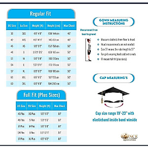 GRADWYSE Graduation Master Cap and Gown with 2024 Year Charm Master Regalia Unisex Matte Black (45 (Fit 5'0"~5'2"), Black)