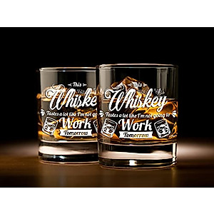 Funny Retirement Gifts for Men Dad Women Mom. 2024 Retirement Whiskey Glass Gift. Retired Glasses for Friend Coworkers Office & Family. Unique Novelty Ideas for Her Nurses Navy Air Force Military Gag