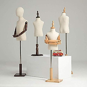 TOPRP Mannequin Display Stand Manikins Tailors Dummy Child Tailors Dummy Mannequin Bust Dressmakers Students Mannequin Display