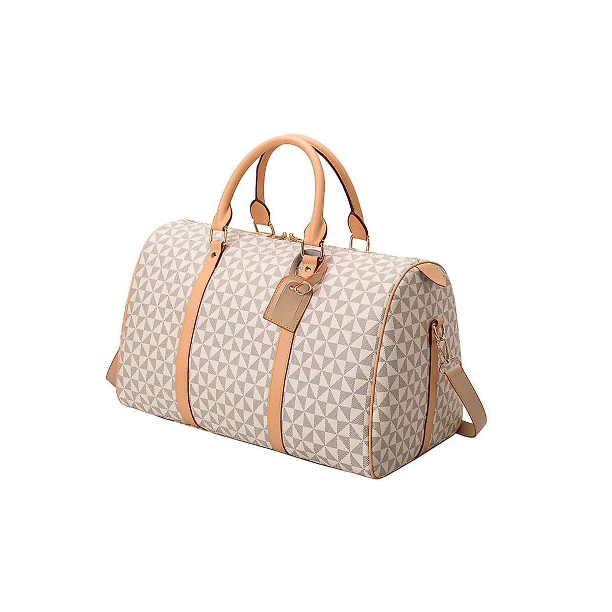 Men's Travel Duffel Bag CHENFANS Leather Large Capacity Weekend Luggage Tote Bag - Versatile Carry Large Travel Tote for Gym Vacations