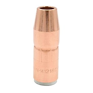 Miller Electric Nozzle,12.7mm Bore,Copper, 1/2" Bore - 1/8" Recess
