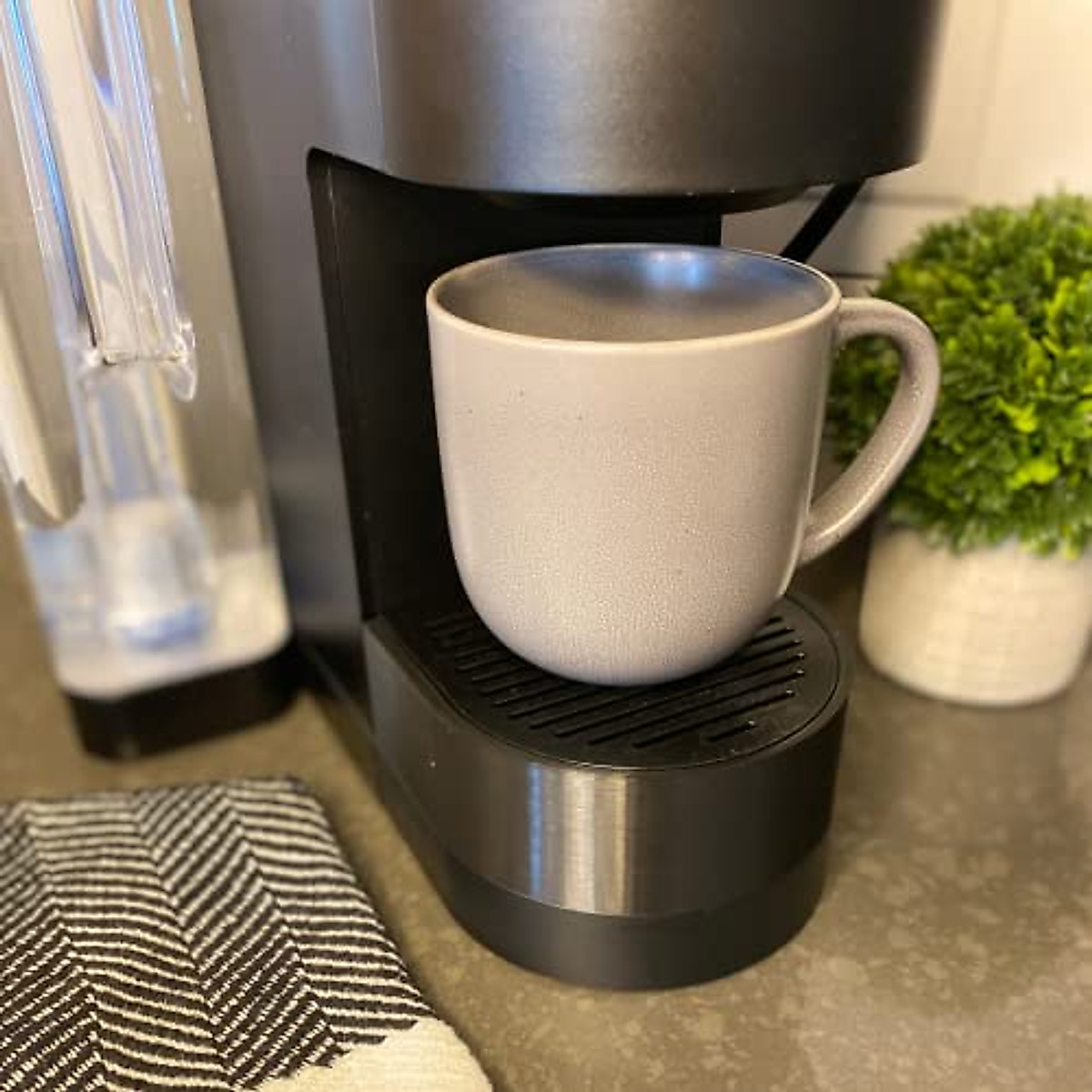 Drip Tray Mug/Cup Riser Made for the Keurig K-Supreme and K-Slim, Black, 1.7 inches tall