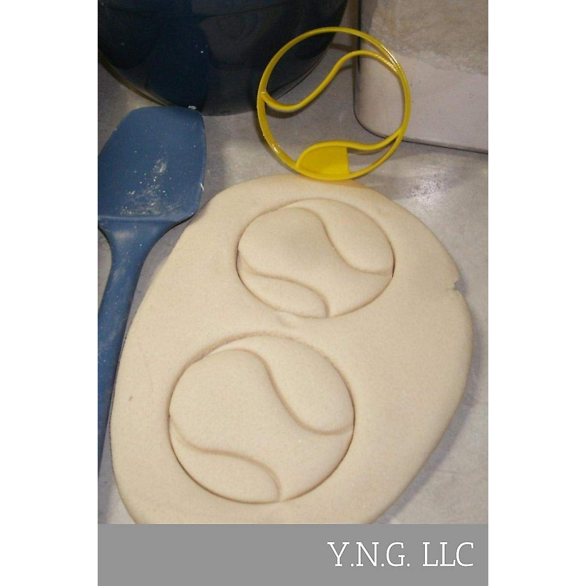 TENNIS BALL RACKET COURT SPORT ATHLETICS SET OF 3 COOKIE CUTTERS MADE IN USA PR1373