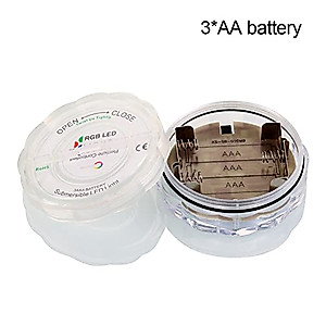 TOMYEUS Underwater Light LED Remote Control RGB Diving Light Battery-Powered Underwater Night Light Outdoor Vase Bowl Garden Christmas Party Decoration Fountain Light