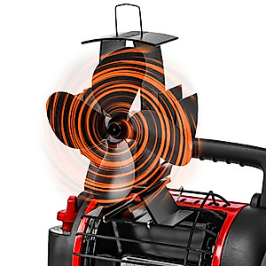 Uniflasy Wood Stove Fan Heat Powered,123456