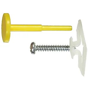 Hillman 1/8 in. Dia. x 1/8 Small in. L Plastic Pan Head Pop-Toggle Anchors 10 pk