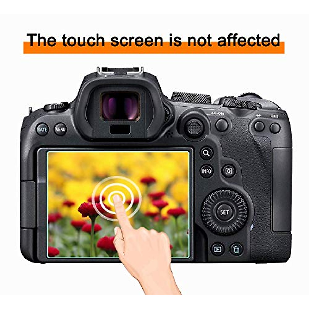 Screen Protector Glass Designed for Fujifilm X-A5 X-A3 X-A10 Camera, WH1916 9H Tempered Glass Anti-Bubble Anti-scratch Ultra-Clear [3-Pack]