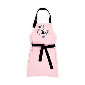 Aprons Mother Daughter Cooking Mommy and Me Matching Aprons Mother's Day Gift Chef Kitchen Adult and Kid Baking (Adult and 3-7 years)