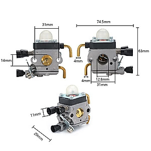 NZBUY Carburetor Carb Kit Compatible with STIHL FS80R FS74 FS76 HT70 HT75 HS75 HS80 HS85 with Air Filter Spark Plug Gasket Garden Tools