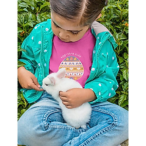 Eggstra Cute Easter Tee Decorated Cute Infant Toddler Kids Bunny T-Shirt 12M Pink