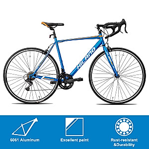 HH Hiland Road Commuter Bike, 700C Wheels City Bike, 14 speeds Racing Bike for Men Women, Urban Adult Bicycle