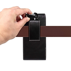 Men Cell Phone Belt Clip Loop Holster Card Holder Wallet Case for iPhone 15 Plus iPhone 14 Plus iPhone 15 14 13 12 Pro Max Google Pixel 8 Pro 7 Pro 6 Pro OnePlus 11 Nord N300