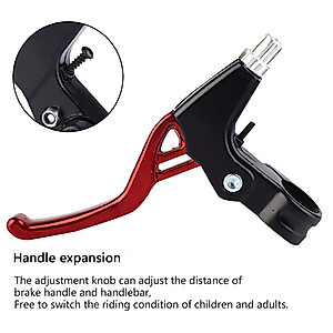 VGEBY1 Bike Brake Level, 4 Colors Aluminium Alloy Bicycle Brake Level Handles for Mountain Bike Road Bike Folding Bike(Red)