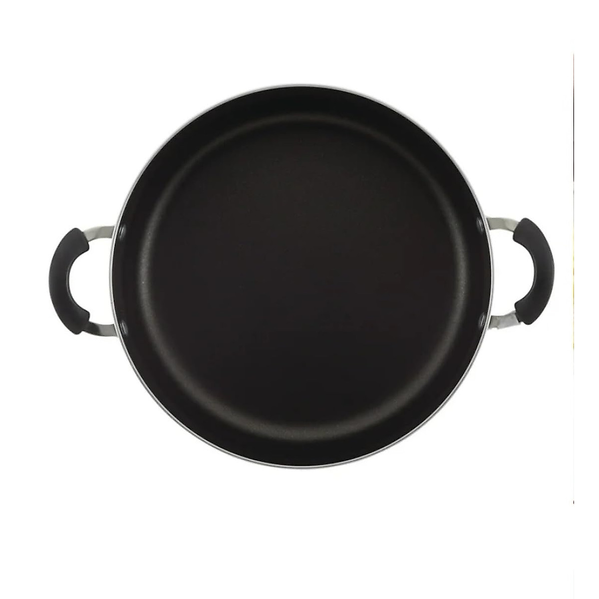 Generic 14-inch Easy Clean Nonstick Family Pan, Jumbo Cooker with Lid (Black), 15.37