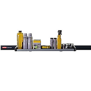 Rubbermaid FastTrack Rail Large Shelf Organization System, Holds up to 50 Pounds, Ideal for Cleaning Products, Garden Supplies, Laundry Products