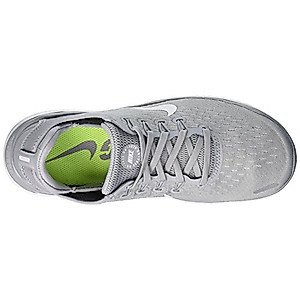 Nike Free Rn 2018 Sz 6.5 Womens Running Wolf Grey/White-White-Volt Shoes