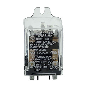 Miller 006393 Relay, Encl 24Vac Dpdt 10A/120Vac 8Pin Flange Mtg