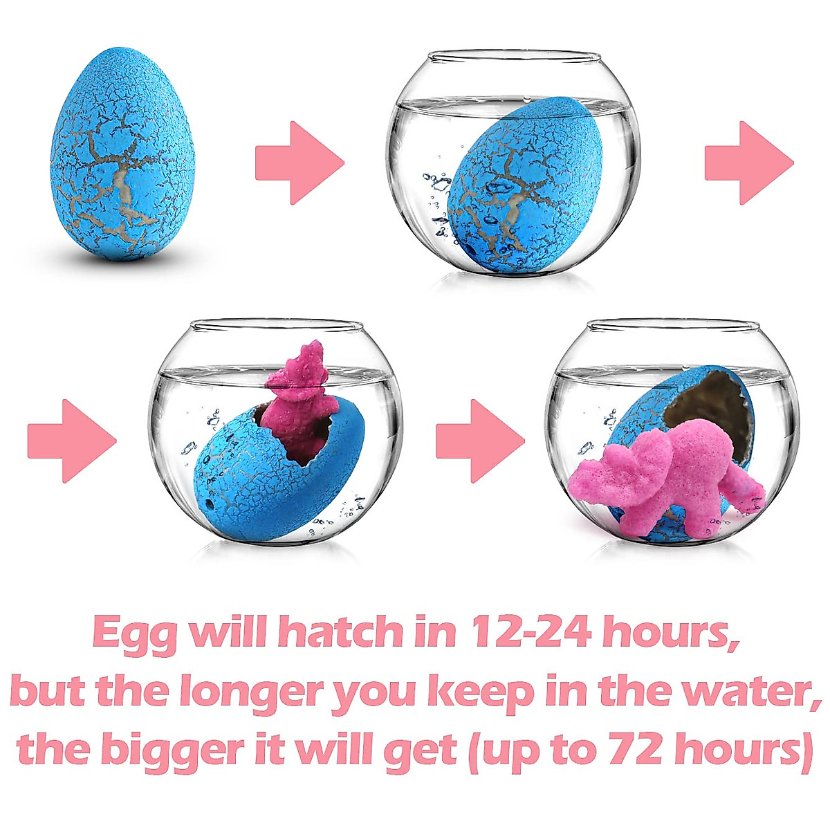 SURCVIO 24 Pack Valentines Day Gifts for Kids, Dinosaur Egg with Dinosaur 3D Greeting Cards for Kids, Valentine's Day School Prize Party Favor, Classroom Exchange Gift Set