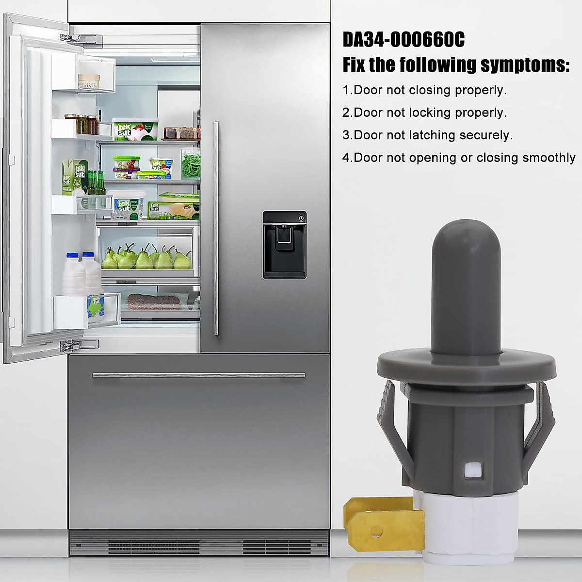DA34-00066C Refrigerator Interlock Door Switch Replace 2705488, AP5306252, EAP4138763, PS4138763 Door Interlock Switch Compatible with Samsung Cecilware