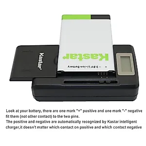Kastar 3-Pack BL-5B Battery and Smart LCD Charger Replacement for Nok 2610 3220 3230 5140 5140i 5200 5300 5500 5500 Sport 6020 6021 6061 6070 6080 7260 7360 N80 N90 5070 6060 6120 Classic 6121