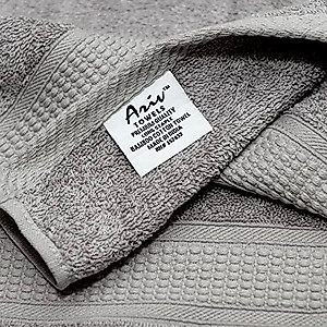 Ariv Towels - Premium Bamboo Cotton Bath Towels - Natural, Ultra Absorbent and Eco-Friendly 30" X 52" (Platinum)