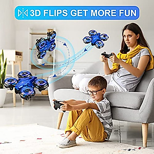 Drones for Kids, TUDELLO RC Mini Drone for Kids and Beginners, RC Quadcopter Indoor with Headless Mode, Small Helicopter with 3D Flip, Auto Hovering and 2 Batteries, Great Gift for Boys and Girls