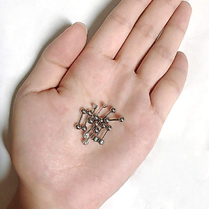 5 Pairs Ball Stud Earrings Stainless Steel 18G Barbell Gartilage Earrings Helix Earrings 4mm CZ Ear Piercing Set (Silver)