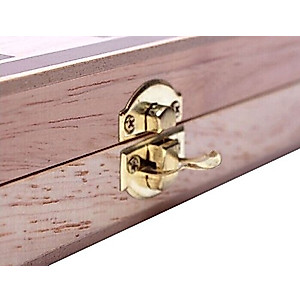 BlueSnail 15" Classic Vintage Standard Folding Wooden Chess Set, Foldable Games Board Crafted Carved