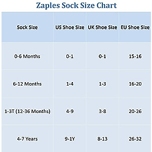 ZAPLES Baby Non Slip Grip Ankle Socks with Non Skid Soles for Infants Toddlers Kids Boys Girls, Assorted 9 Pack, 12-36 Months