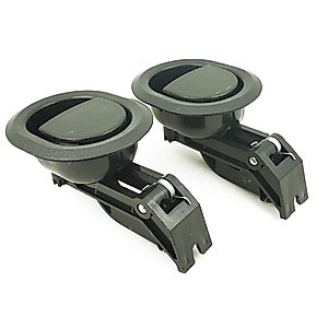 2Pcs Universal - Oval Recliner Sofa/Chair Release Lever Pull Handle ，for All Manufacturer Brands （Fit 6mm and Below 6mm Barrel Cables，Hard Plastic - Black