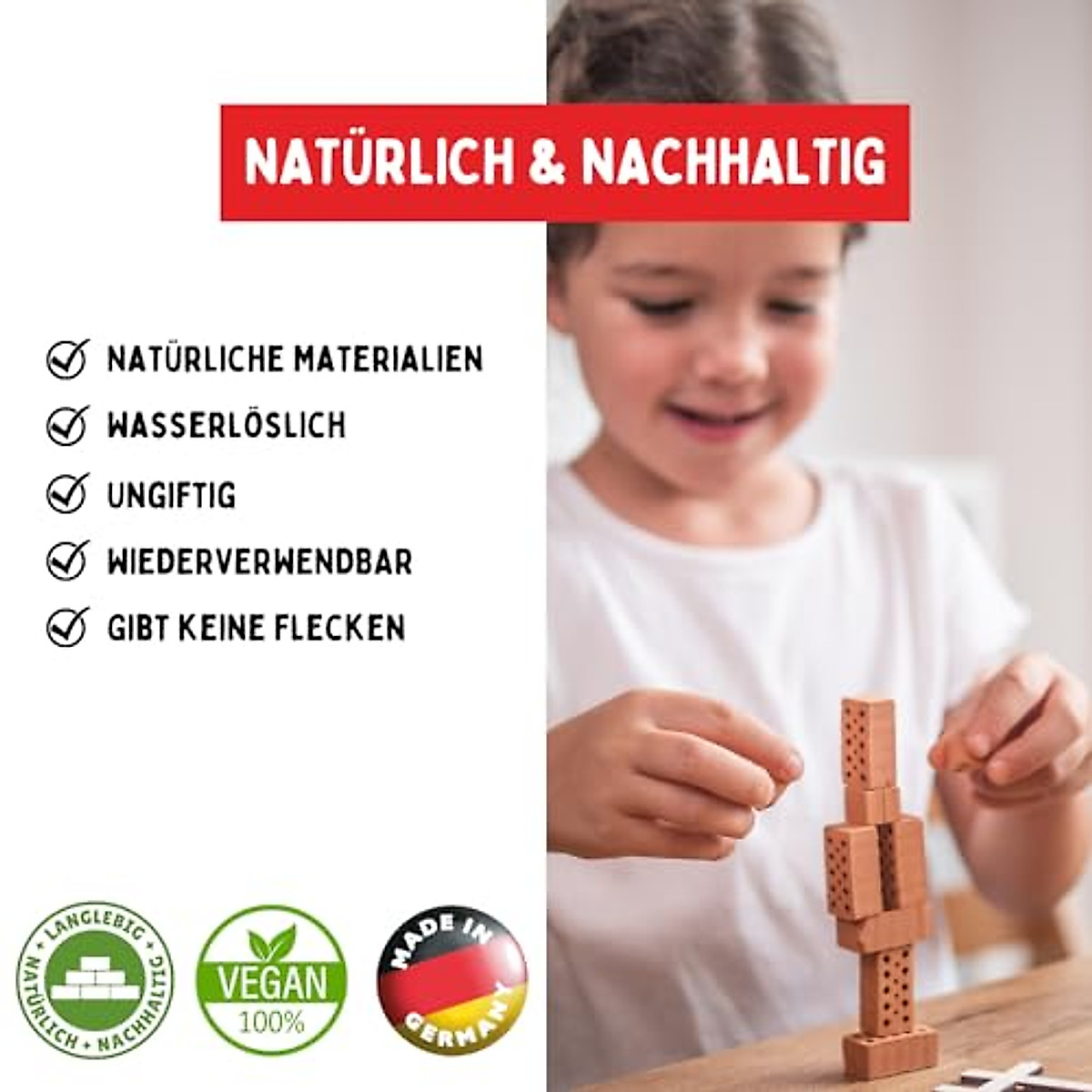 Teifoc Beginner Brick and Mortar Construction Set, 149 Building Blocks, Erector Set and STEM Building Toy