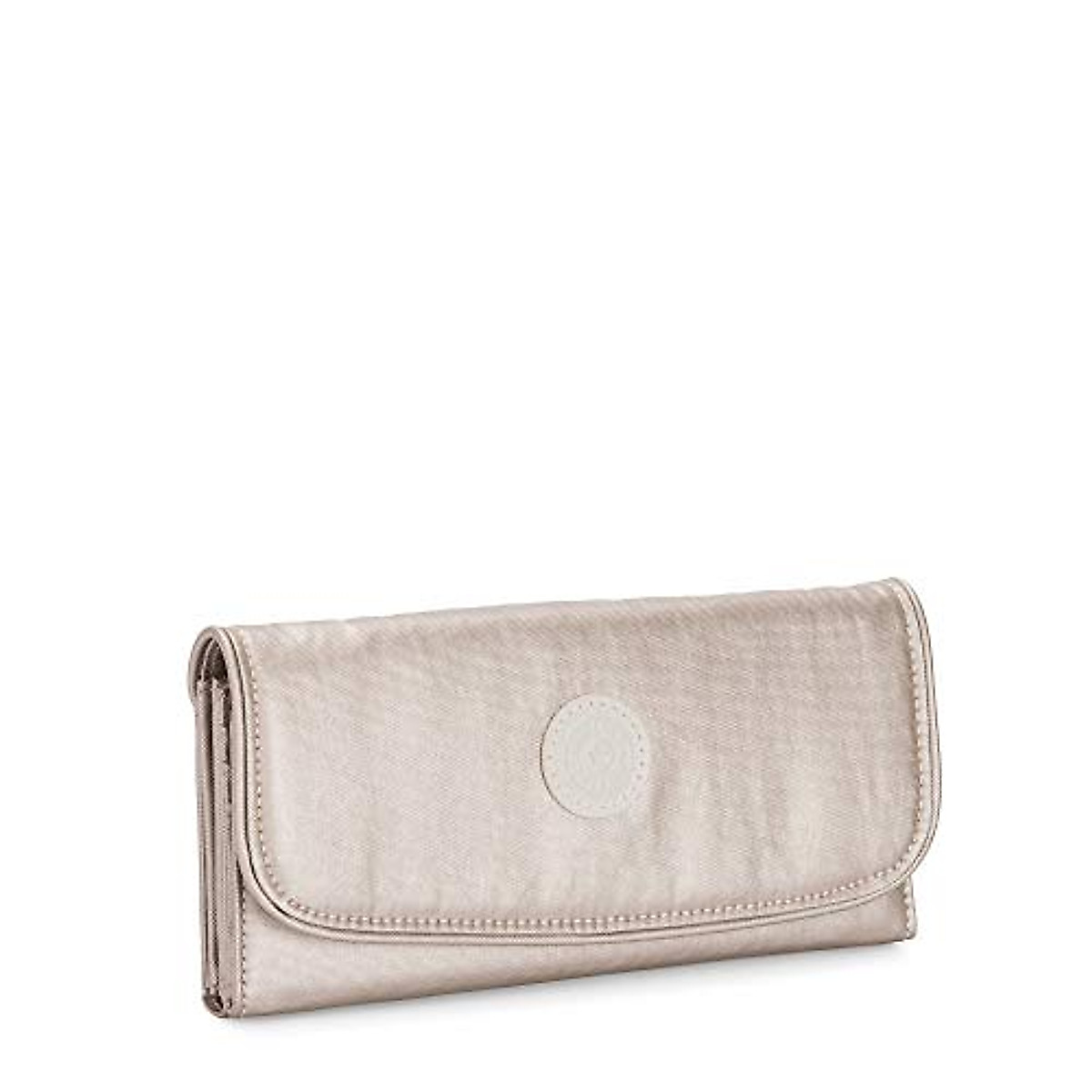 Kipling Women's Money Land, RFID Anti-Hacker Technology, Nylon Snap Wallet, Metallic Glow, One Size