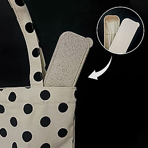 HeykirHome 4-Pack Reusable Glass Straw with Travel Case,Size 8.5''x10 MM,Including 2 Straight and 2 Bent with 2 Cleaning Brush- Perfect For Smoothies, Tea, Juice