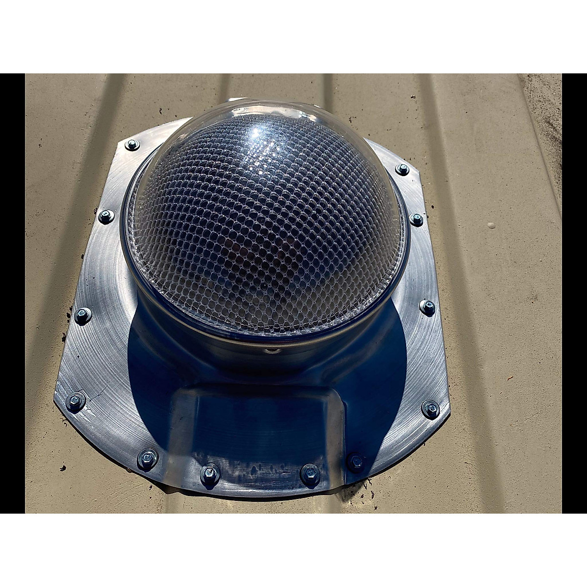 Solar LightBlaster for 3.5" ribbed Conex Shipping Containers (tubular skylight) | Solar Tube Skylight | Tubular Skylight powered by the sun