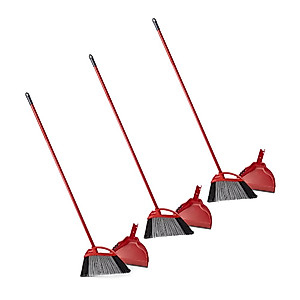 O-Cedar Power Corner Angle Broom with Dust Pan (Pack of 3)